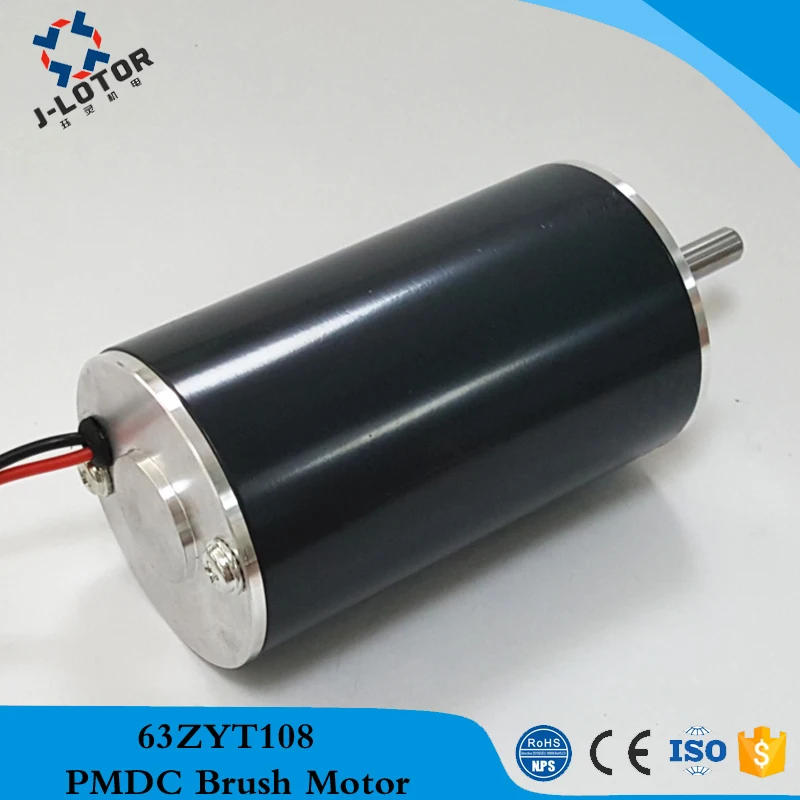 63ZYT108 12v 24v 50W 2000rpm ~ 6000rpm 63mm High Torque Permanent ...