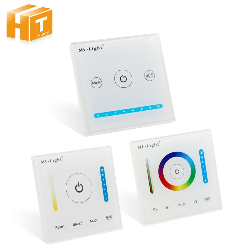 Mi light RGB RGBW RGB + CCT/더블 화이트/단색 LED 조명, 스마트 LED 터치 패널 컨트롤러 ...