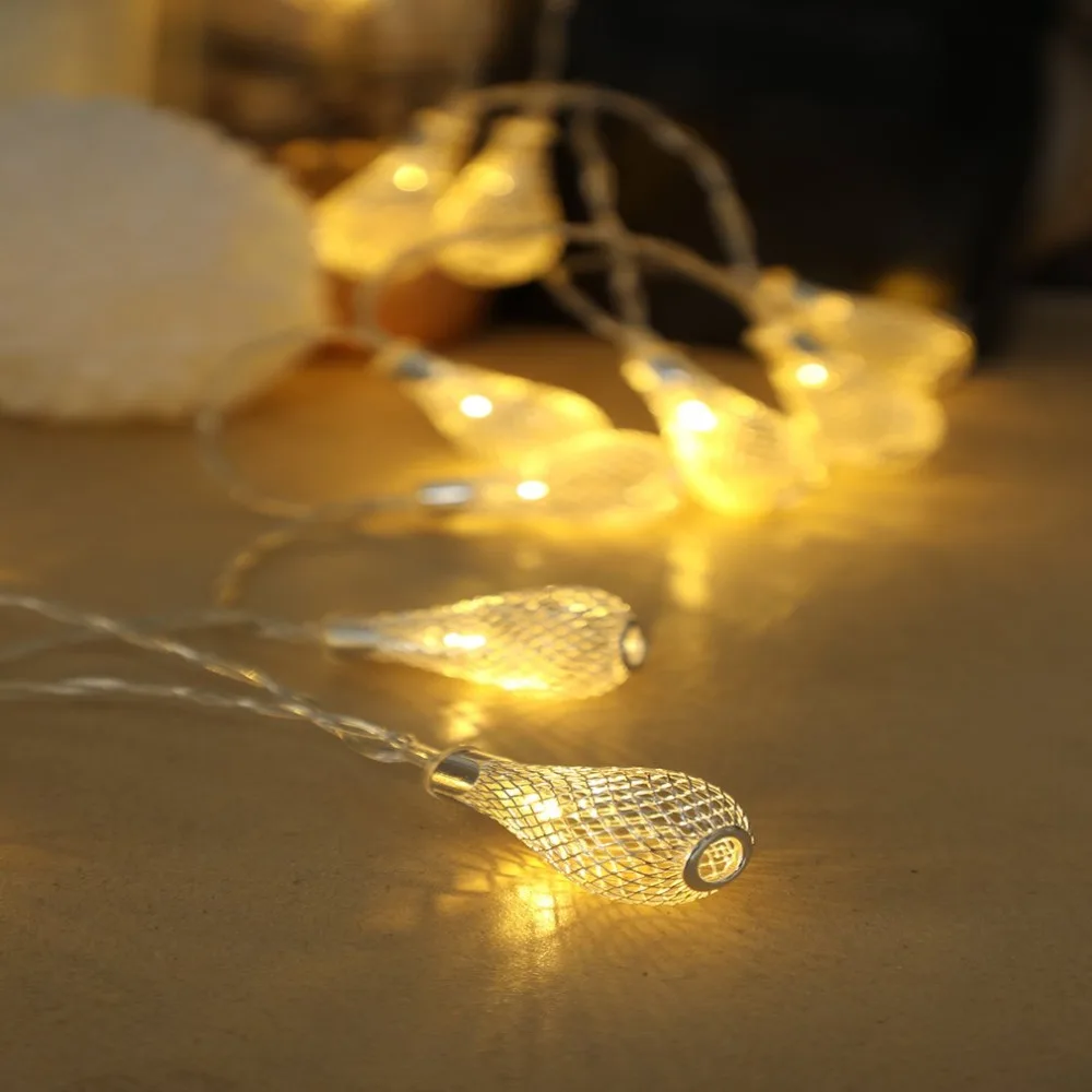 10/20 Net hollow water droplet outdoor night light Drop Wedding Xmas ...