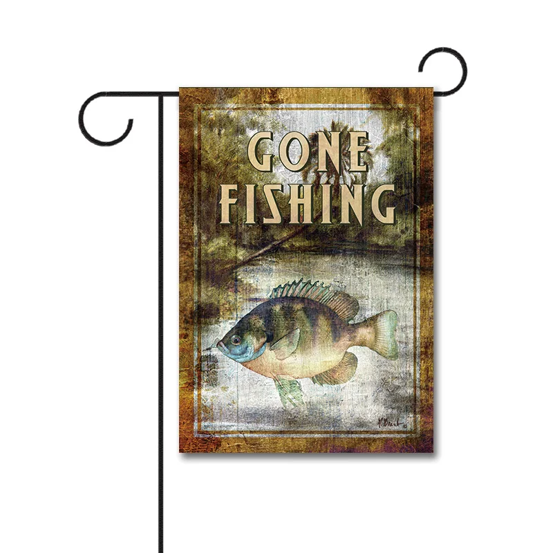 Custom-Bluegill-Fishing-Garden-Flag-30-45-cm-12x18inches-Polyester ...