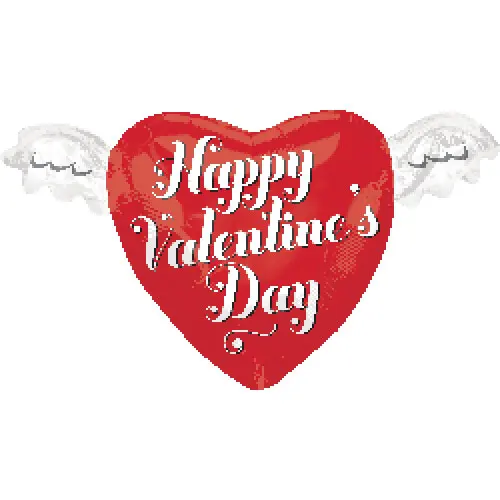 5 unids anagrama de San Valentín globos corazón con alas globo ...