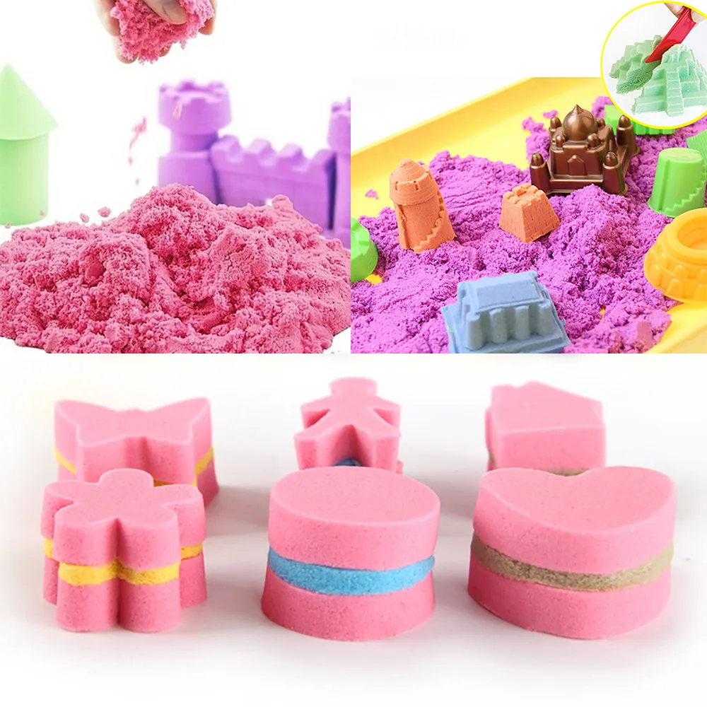 DIY Children Kids 100g Magic Colorful Sand Handmade Plasticine Non ...