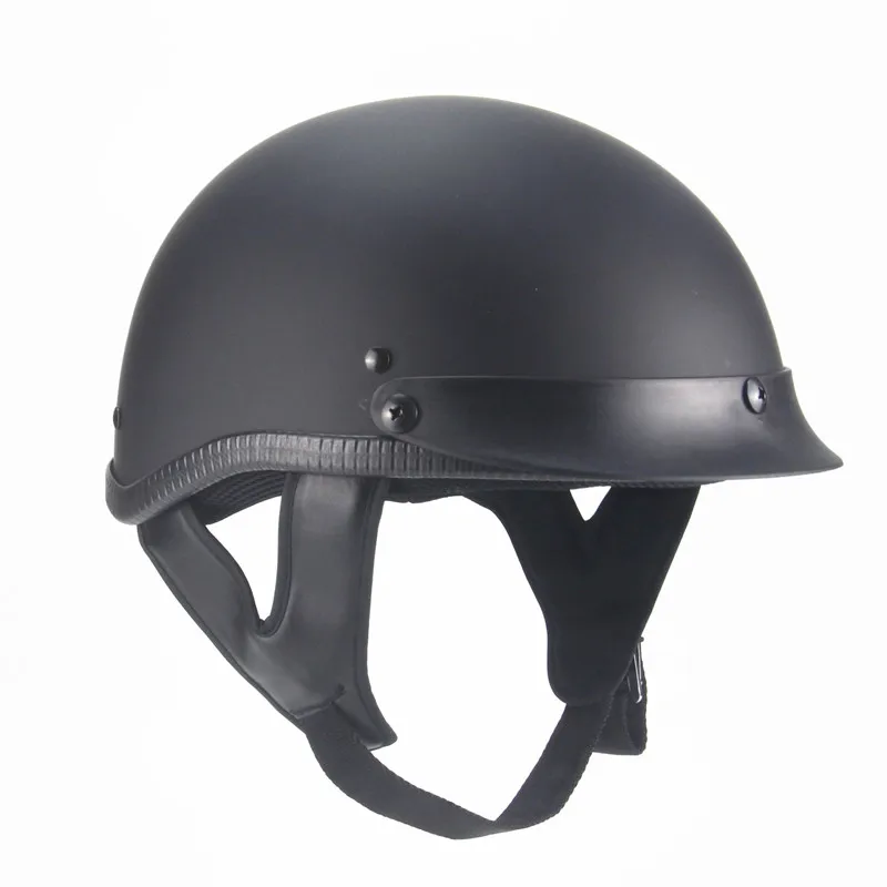 WWII Motorcycle Helmet vintage Half Face harley Chopper Motorcycle ...