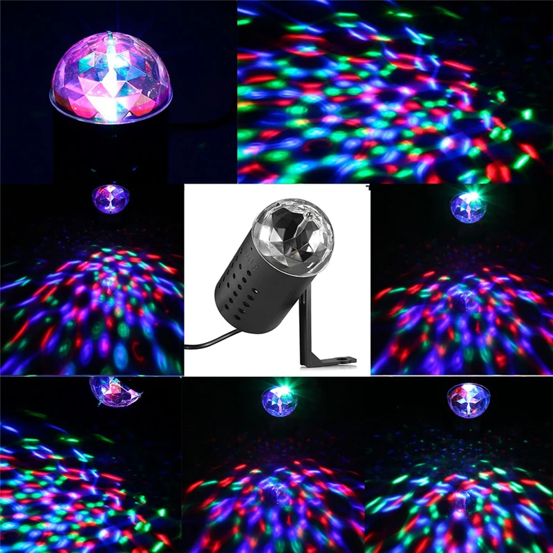 Auto RGB LED Stage Light Spot Stage Light Crystal Magic Ball Party ...