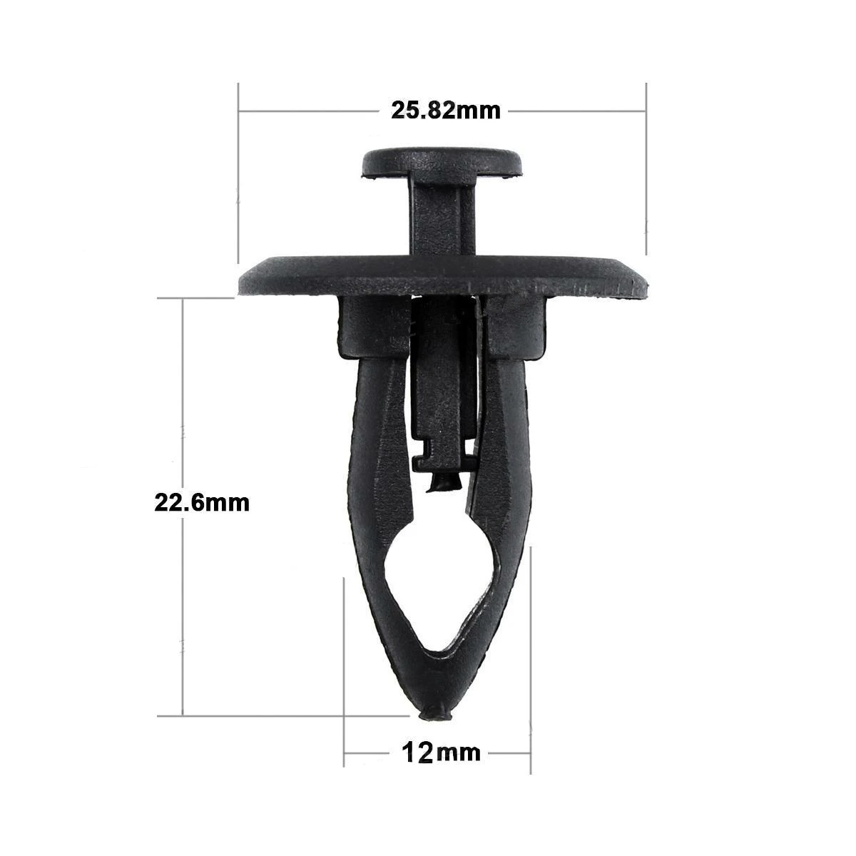 50x Fender Bumper Plastic Panel Fastener Push Tab Rivet Retainer Clip ...