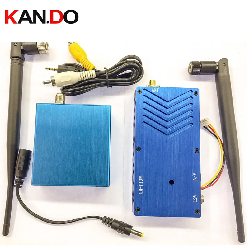10W 1.3G Wireless cctv transceiver 1.3G Video Audio Transmitter image ...