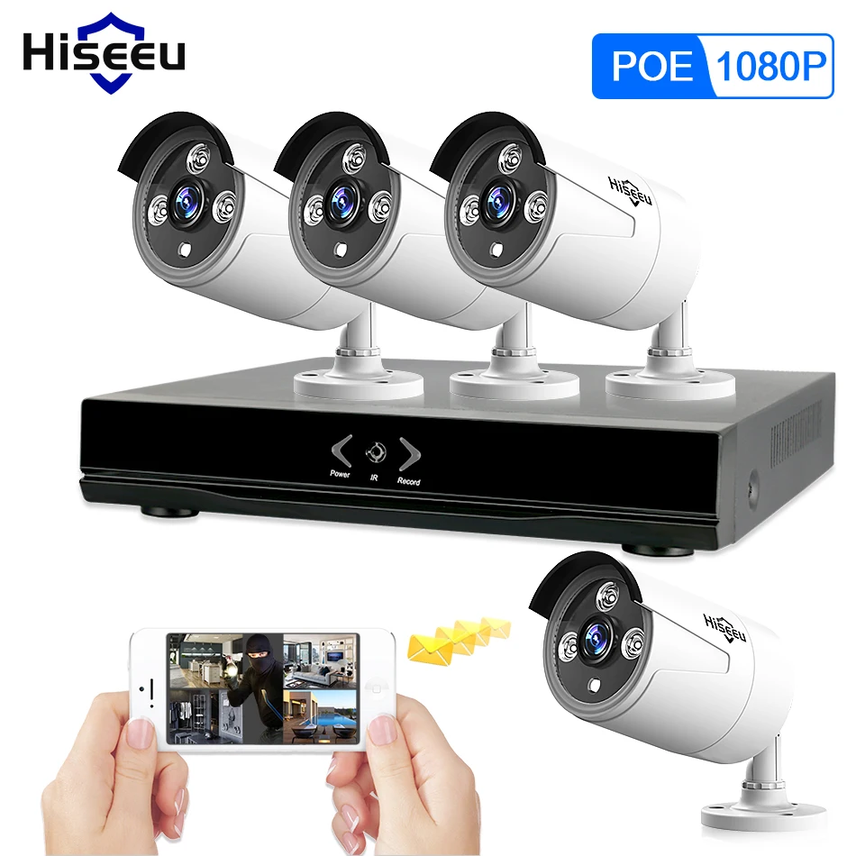 Hiseeu 4ch Cctv Nvr System - Nvr Kits - AliExpress