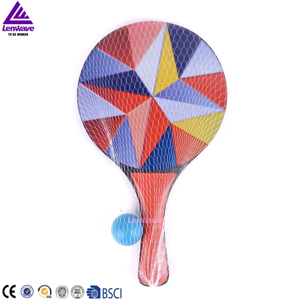 levwave Wholesale wood beach ball racket set beach tennis racket ...