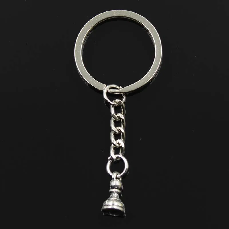 Keychain chess pawn king queen rook knight bishop Pendants DIY Men ...