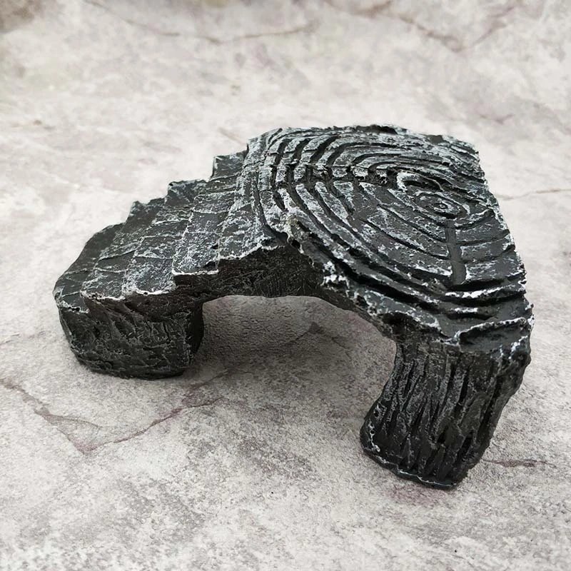 Resin Aquatic Ornament Fish Tank Turtle Tripod Balcony Climbing Ladder ...