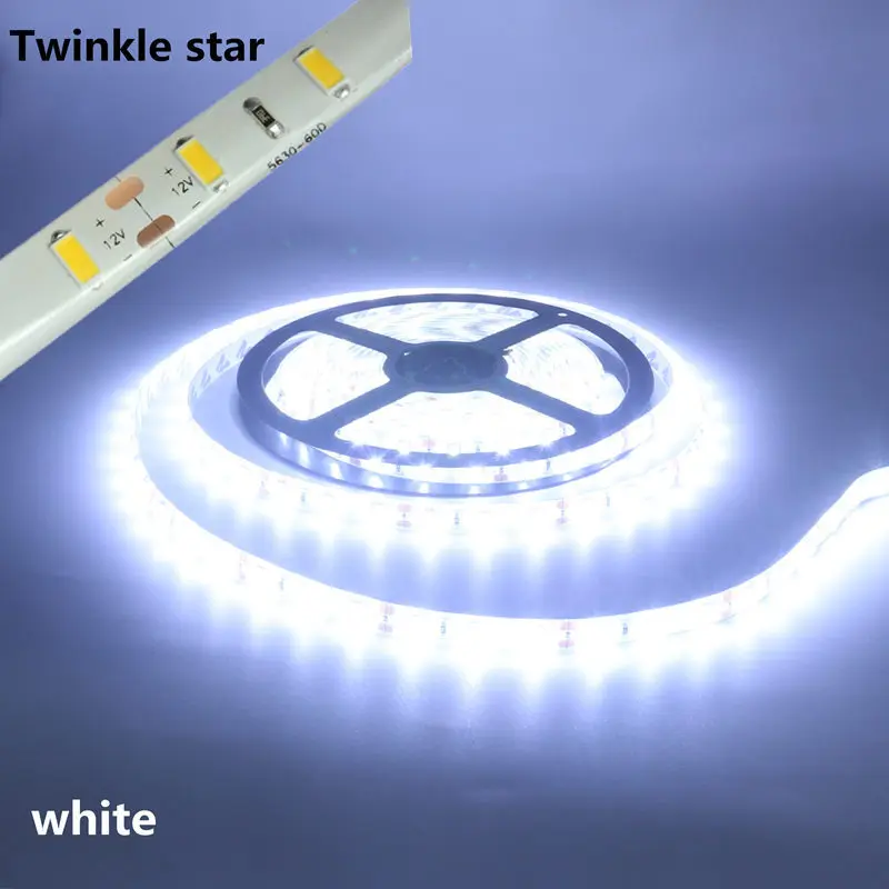 Led Strip Light 5630 5730 Waterproof IP65 12V 5M Warm 3000K 6500K Cold ...