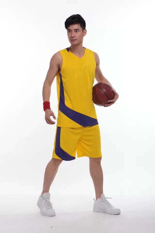Men 6 colors basketball jerseys kits adult basketball clothes man ...