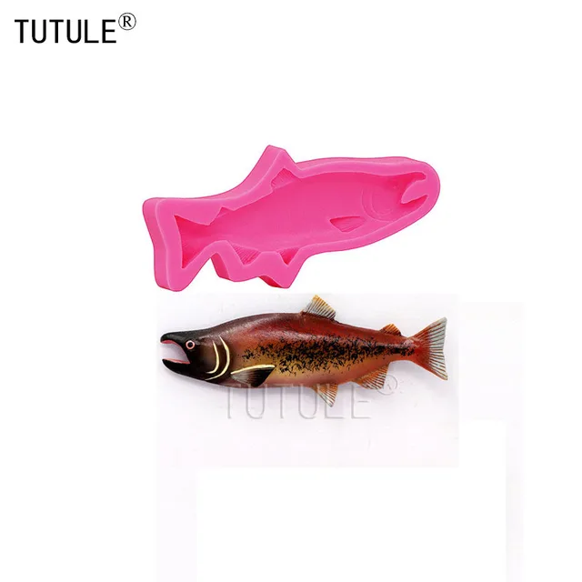 Silicone Fish Mold - Food Safe Chocolate Candy Fondant Ice Mold ...