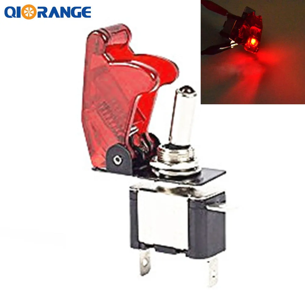 Qiorange 12v 20a Toggle Switch Car Auto Cover Led Light Spst Toggle