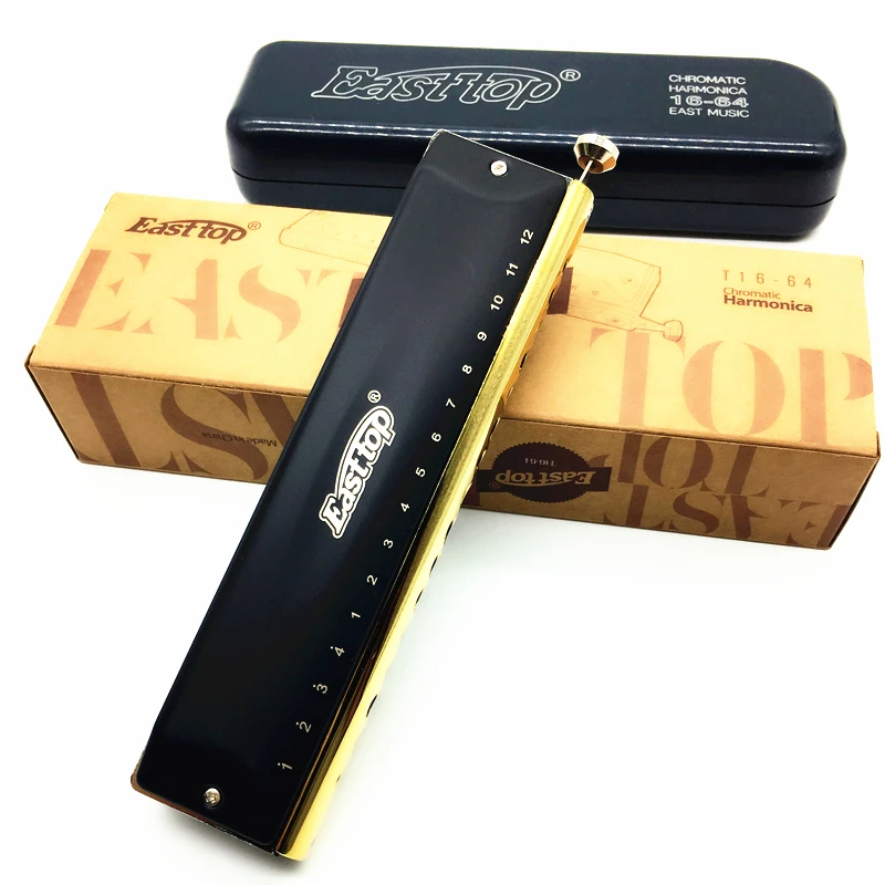 High-quality-T1664-Easttop-Chromatic-Harmonica-16-hole-ABS-Comb-Musical ...