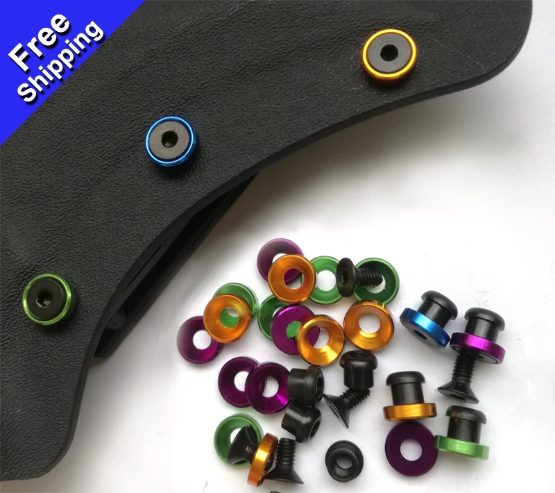 #8-8-7.2 1/4" (6.5mm) H65 brass Rivets Eyelets Kydex Holster Hardware ...