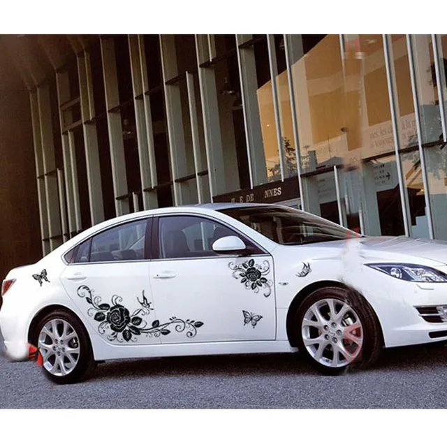 Bloemen Stickers Op Auto - Bloemen