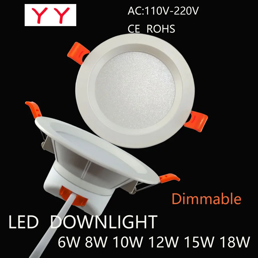 Dimmable Led Downlights 6W 8W 10W 12W 15W 18W 220V LED Ceiling ...
