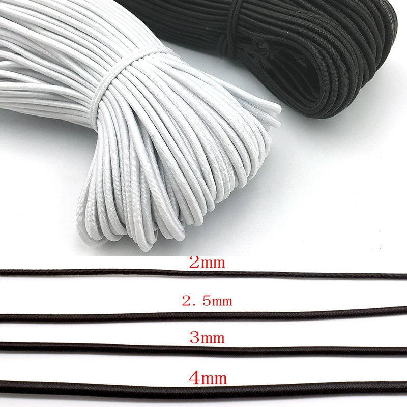 2/2.5/3/4/5/6mm Strong Elastic Rope Bungee Shock Cord Stretch String ...
