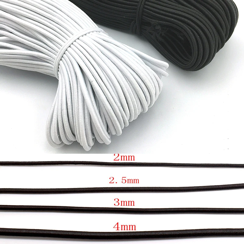 2/2.5/3/4/5/6mm Strong Elastic Rope Bungee Shock Cord Stretch String ...