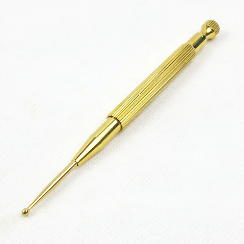 Brass elastic ear probe Pure copper agent point pen The points test pen ... Brass elastic ear probe Pure copper agent point pen The points test pen ...
