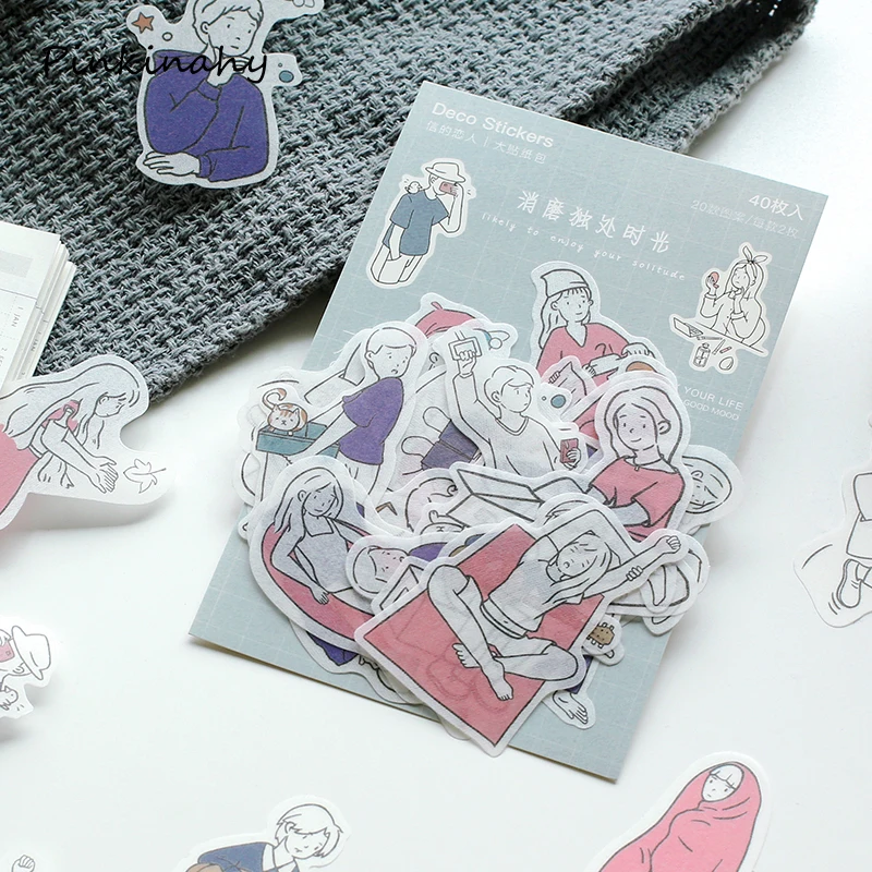 Fashion Girl Diary Sticker For Stationery Scrapbooking Supplies Diy ...