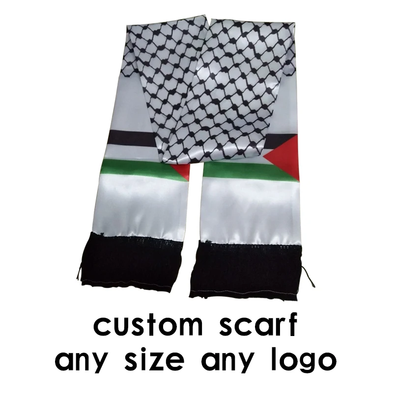 Custom Palestine Flag football team Barca Custom fan Scarf flag Men ...