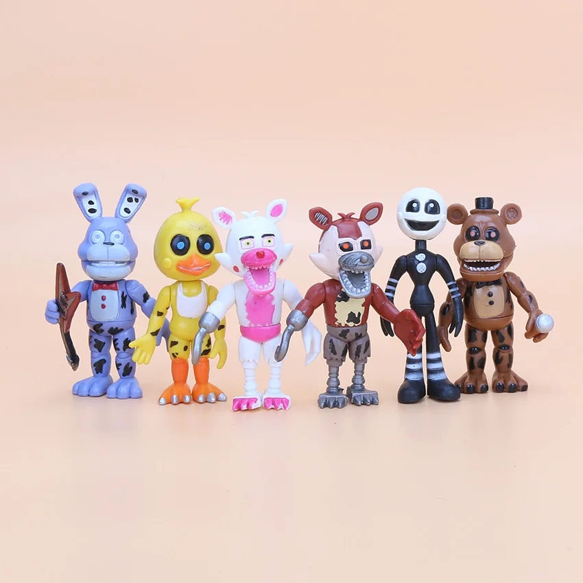 6Pcs/set 10cm Five Nights At Freddy's fnaf Baby Funtime Foxy Funtime ...