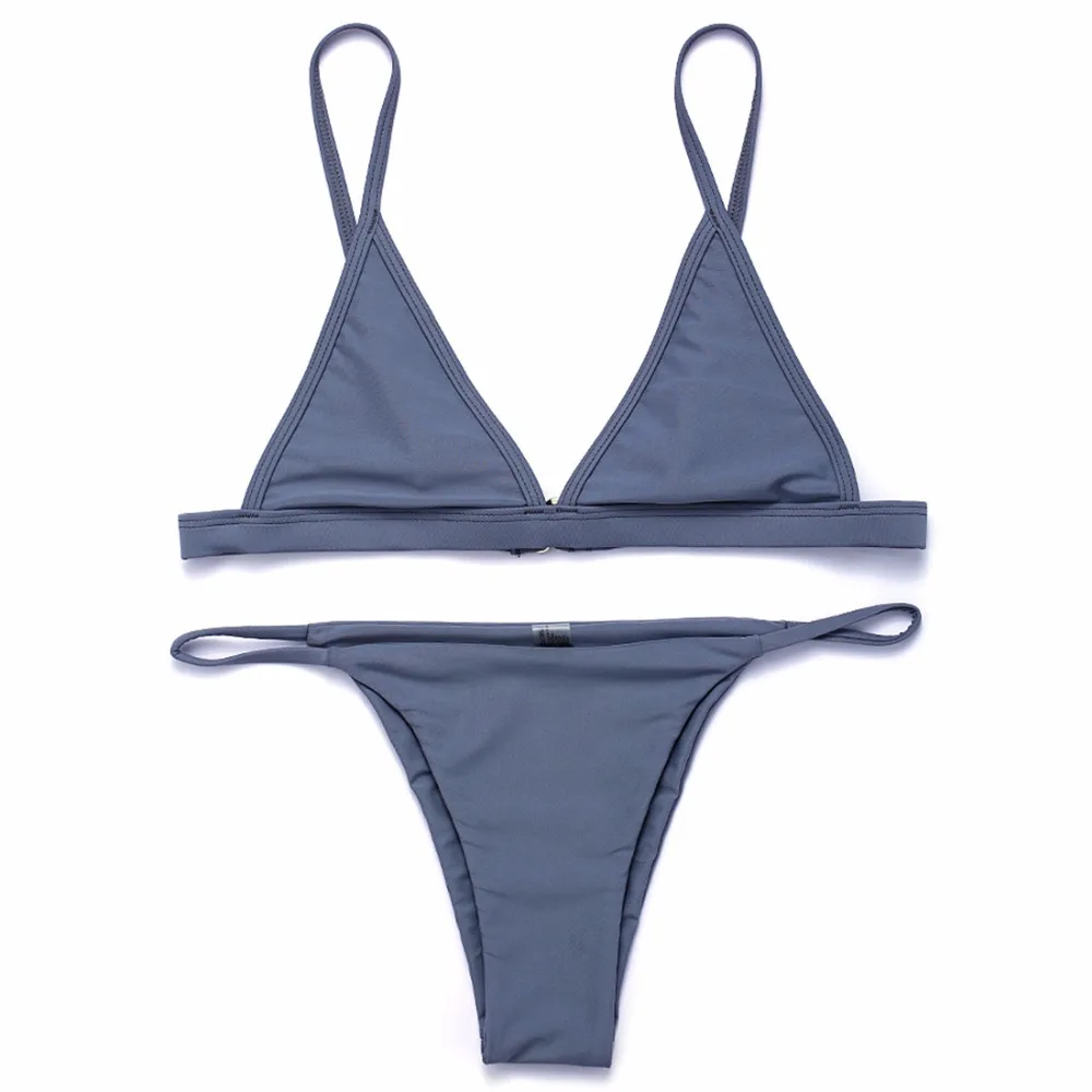 Trangel Bikini 2018 Sexy Swimwear Women Low Waist Biquini Swimsuit