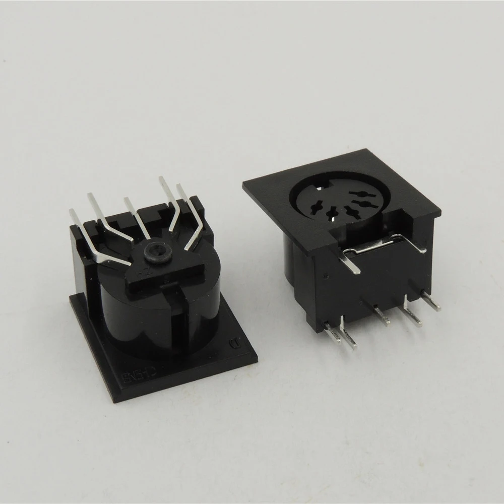 50pcs Pcb Panel Mount Midi Female Din5 Din 5-pin Jack - Connectors ...