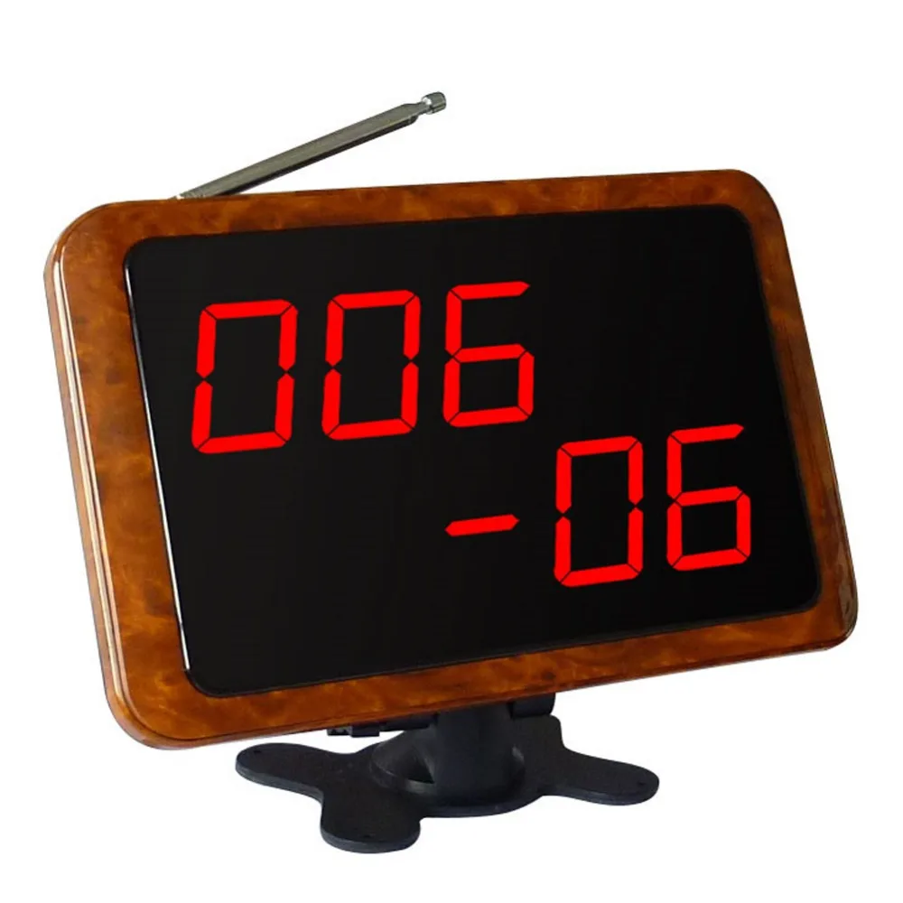 SINGCALL Wireless Waiter Service Paging System, Wood Display Unit to ...