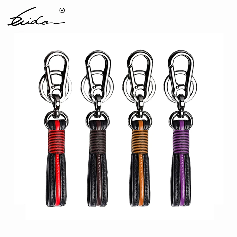 Premium Spliced Leather Valet Key chain Handmade Genuine Leather Car ...