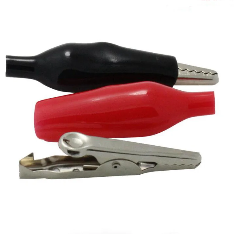 50PCS Alligator Clip Jacket Clip Power Wire Clip Test Clip Red and ...