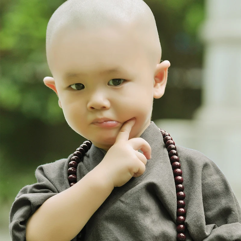 Chinese Monk clothes High quality Shaolin monk dress children cute monk ...