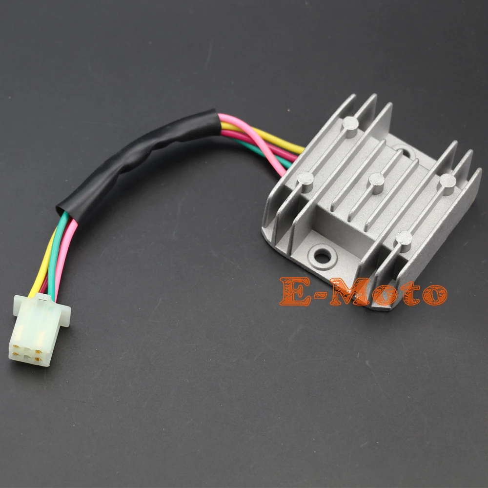 12v 4 Wire / 4 Pin Voltage Regulator Rectifier For Scooters Motorcycles ...