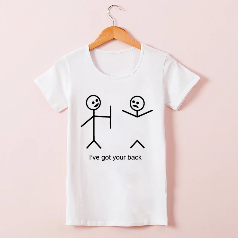 Summer New Women T Shirts Funny Pattern I Have Got Your Back T Shirts O summer-new-women-t-shirts-funny-pattern-i-have-got-your-back-t-shirts-o
