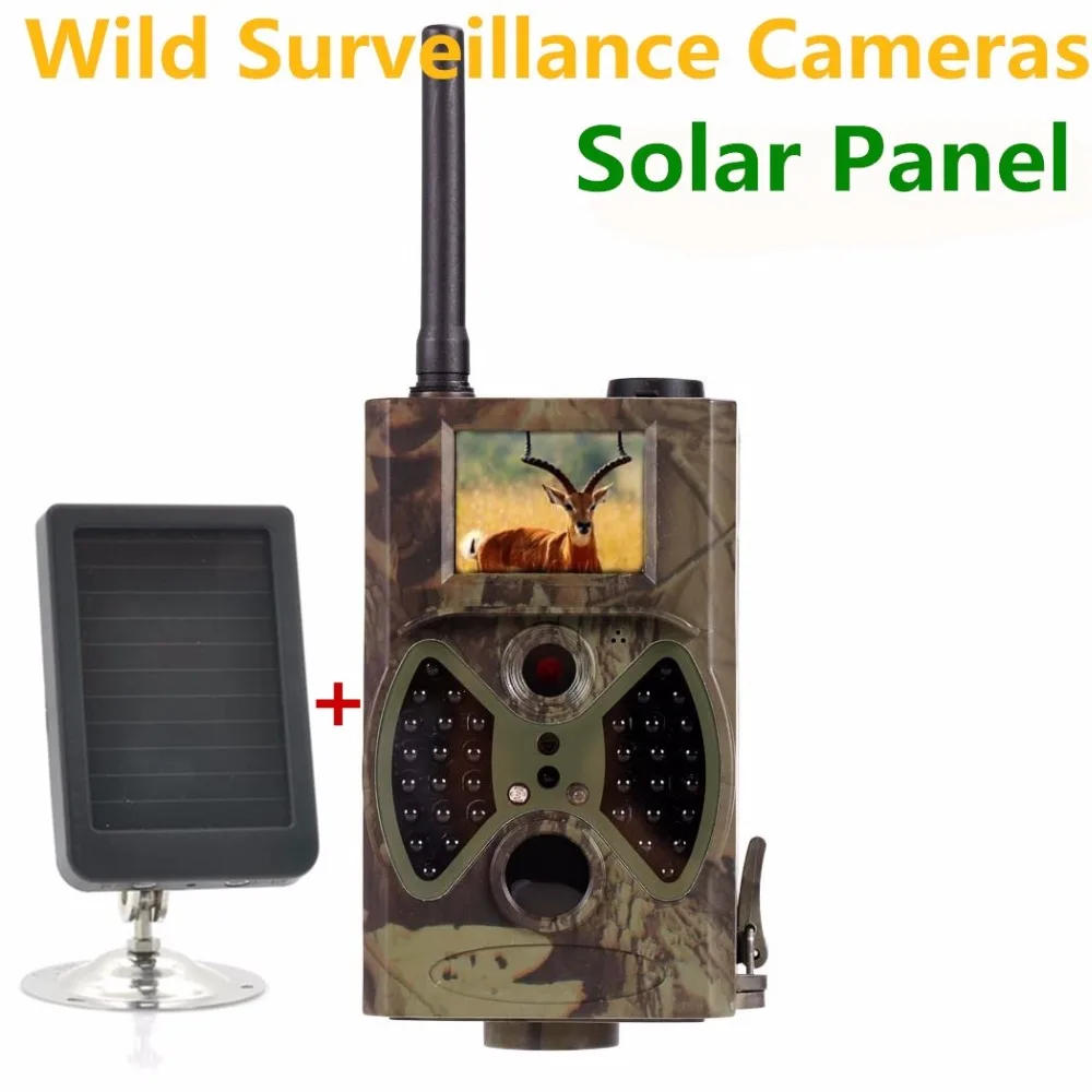 Solar Panel Trail Camera Gsm Gprs Hunting Wild Camera For Outdoor Wild ...