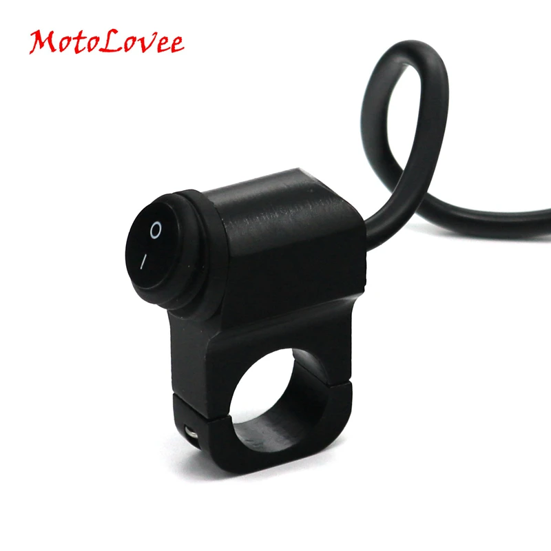 MotoLovee Motorcycle Switches 7/8" 22mm Handlebar Headlight Switch and ...
