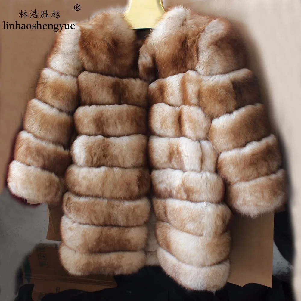 Linshegnhaoyue Real Fur Imitation Sable Fox Fur Women Coat Warm ...