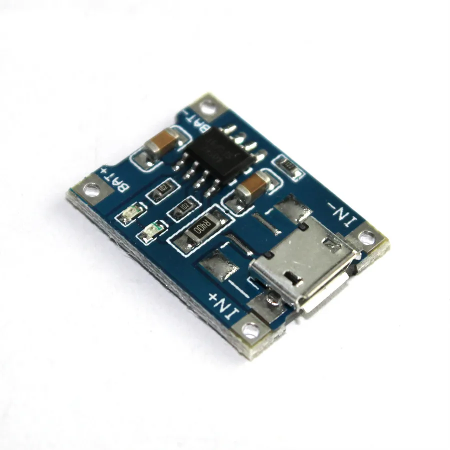 Micro USB 5V 1A 18650 TP4056 Lithium Battery Charger Module Charging ...