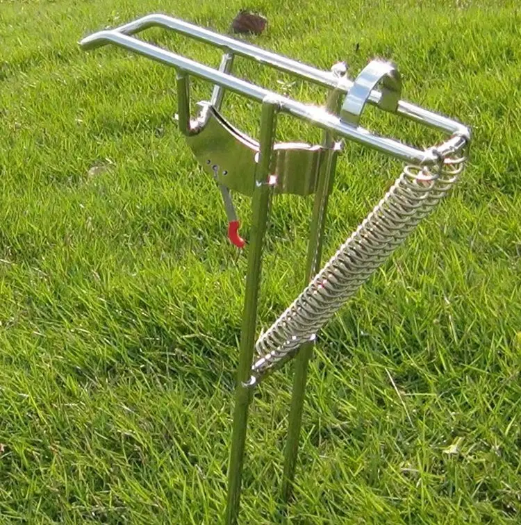 Automatische Dubbele Lente Hoek Pole Vis Pole Beugel Staal Standaard ...