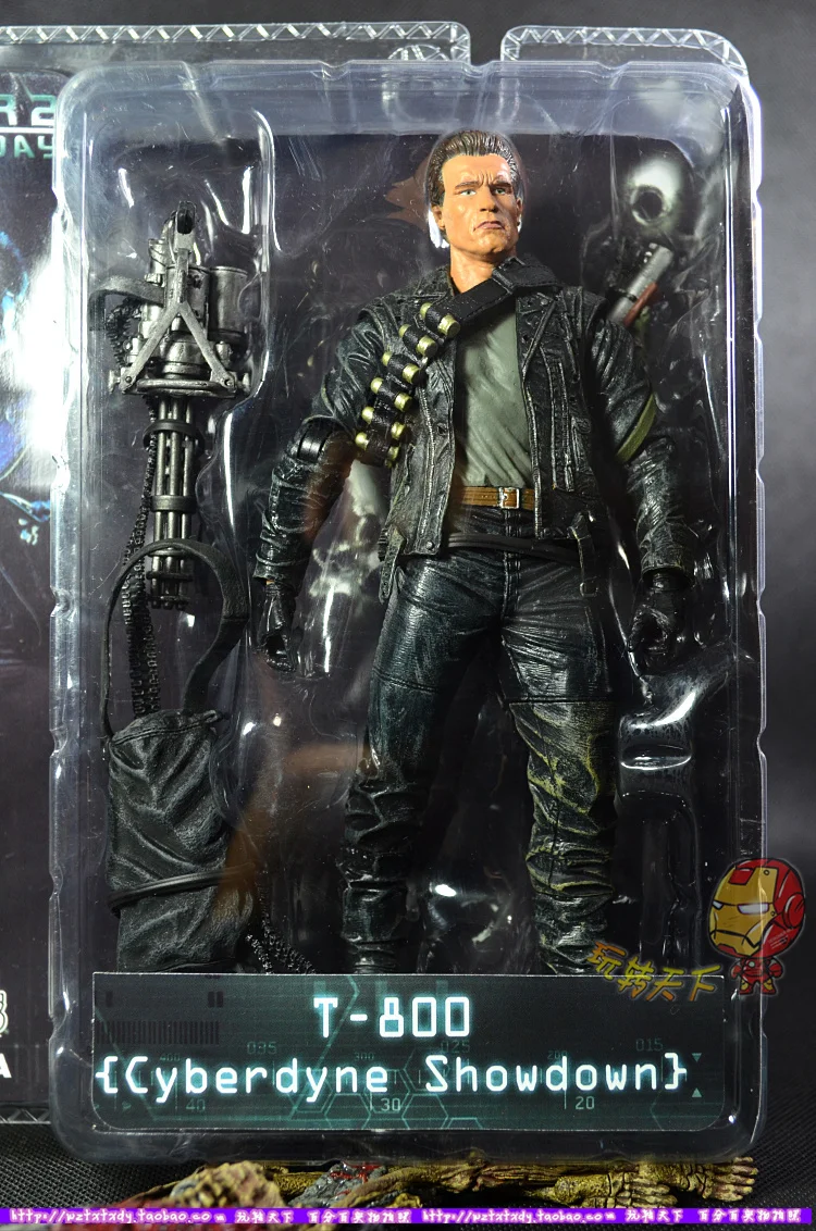 Verisimilar infrequent Terminator 2 T800 toy figure model Gatling Gun ...