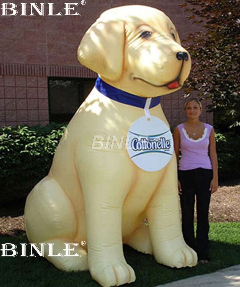 Lovely-custom-sitting-large-inflatable-dog-balloon-with-logo-for ...