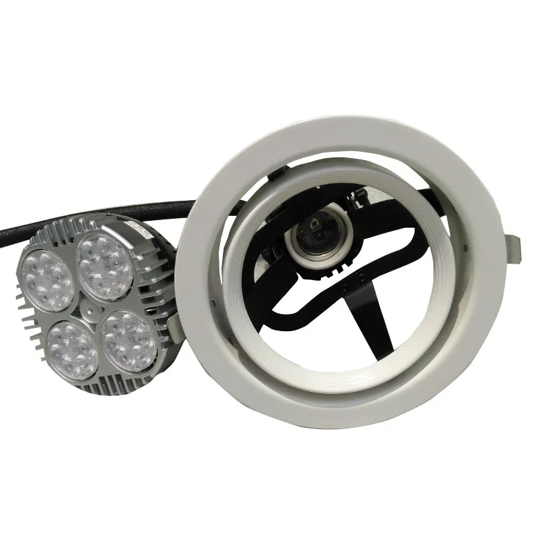 Recessed downlight fixture e27 led lamp base embedded ceiling lamp ...