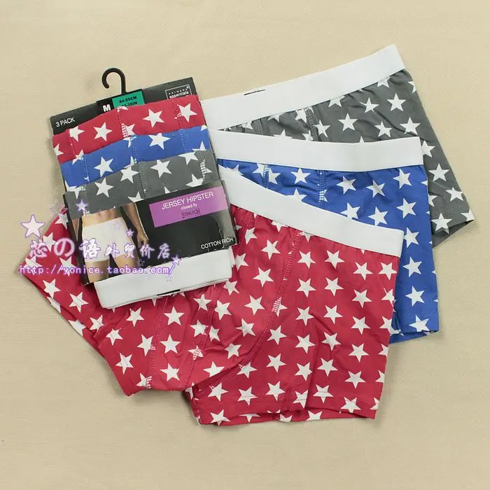 Primark fashion male boxer panties 100% cotton sexy plus size trunk-in ...