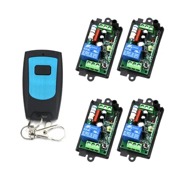 RF Wireless Remote Control Switch AC 110V 220V 1CH 10A Remote ON/OFF ...