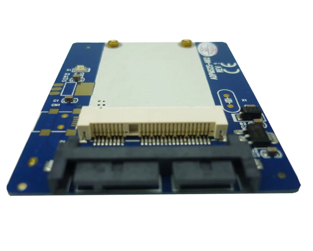1.8 IN Micro SATA to mSATA Adapter Mini SATA to 16pin SATA Converter ...