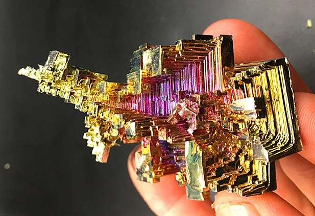 Bismuth Rainbow Bright Crystal Geode Each Weight 130-150g Element Bi ...