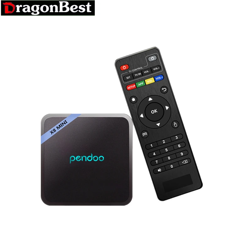 アンドロイドtvボックスpendoo x8ミニamlogic S905Wクアッドコア1g8g + 2G16G armのcortex a53 2 ...