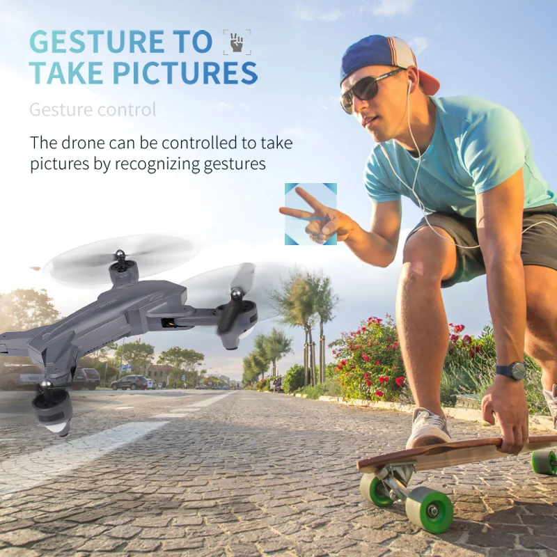 Visuo XS816 RC Drone 4K 1080P Dual Camera WIFI FPV Drones Gesture ...